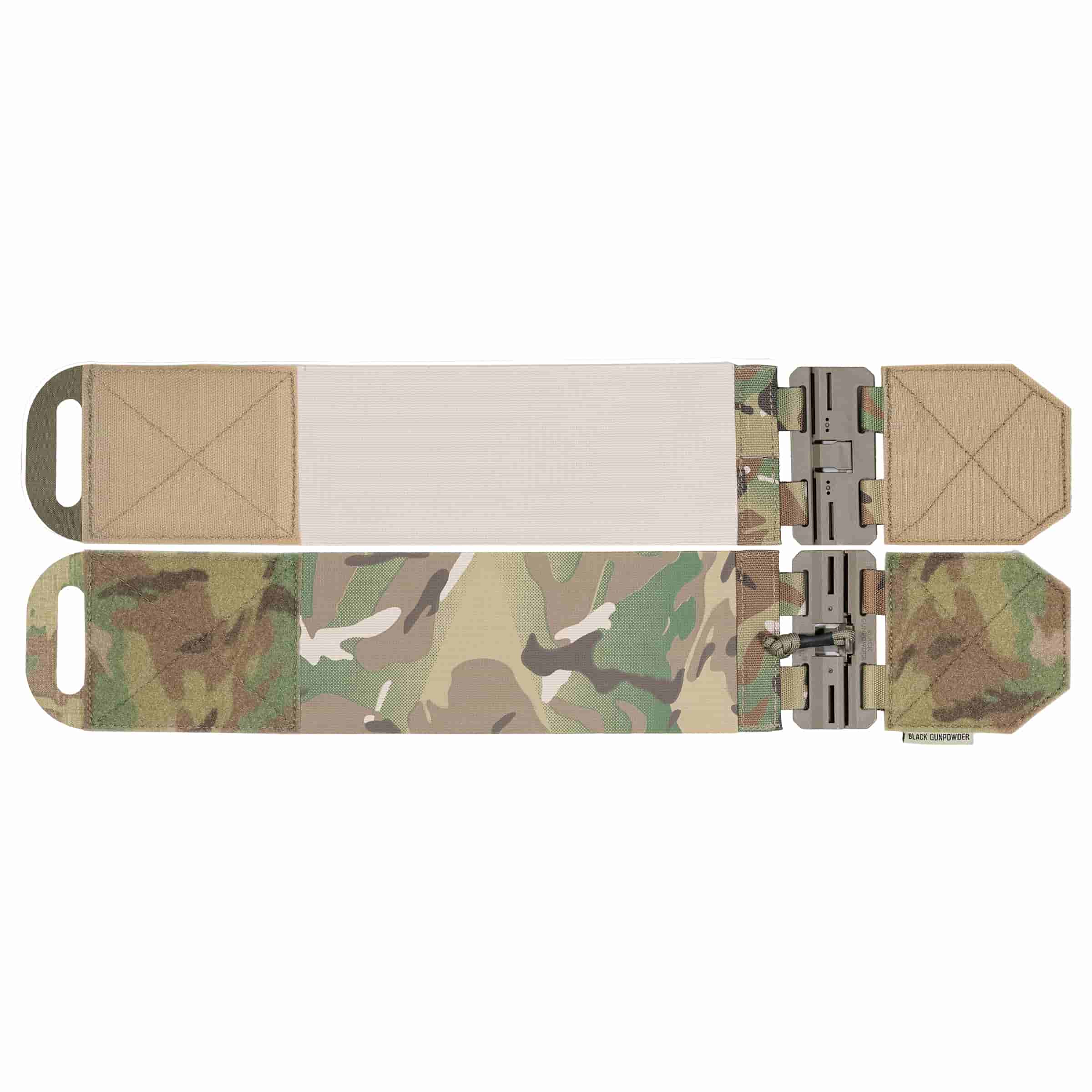 Black Gunpowder Elastic Tactical Quick Release Cumberbund Magnetic Buc ...