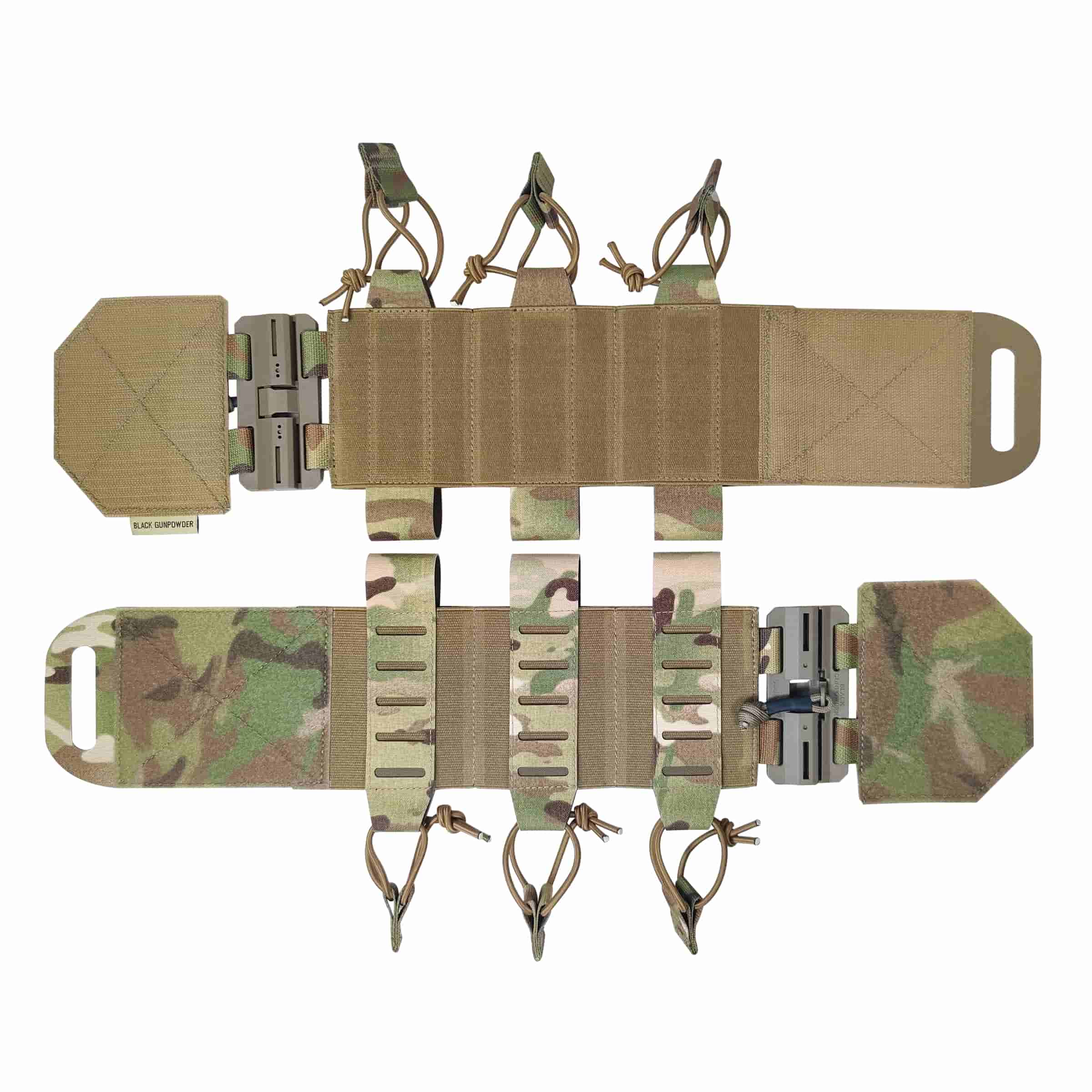 Black Gunpowder Elastic Tactical Quick Release Cummerbund Magnetic Buc ...