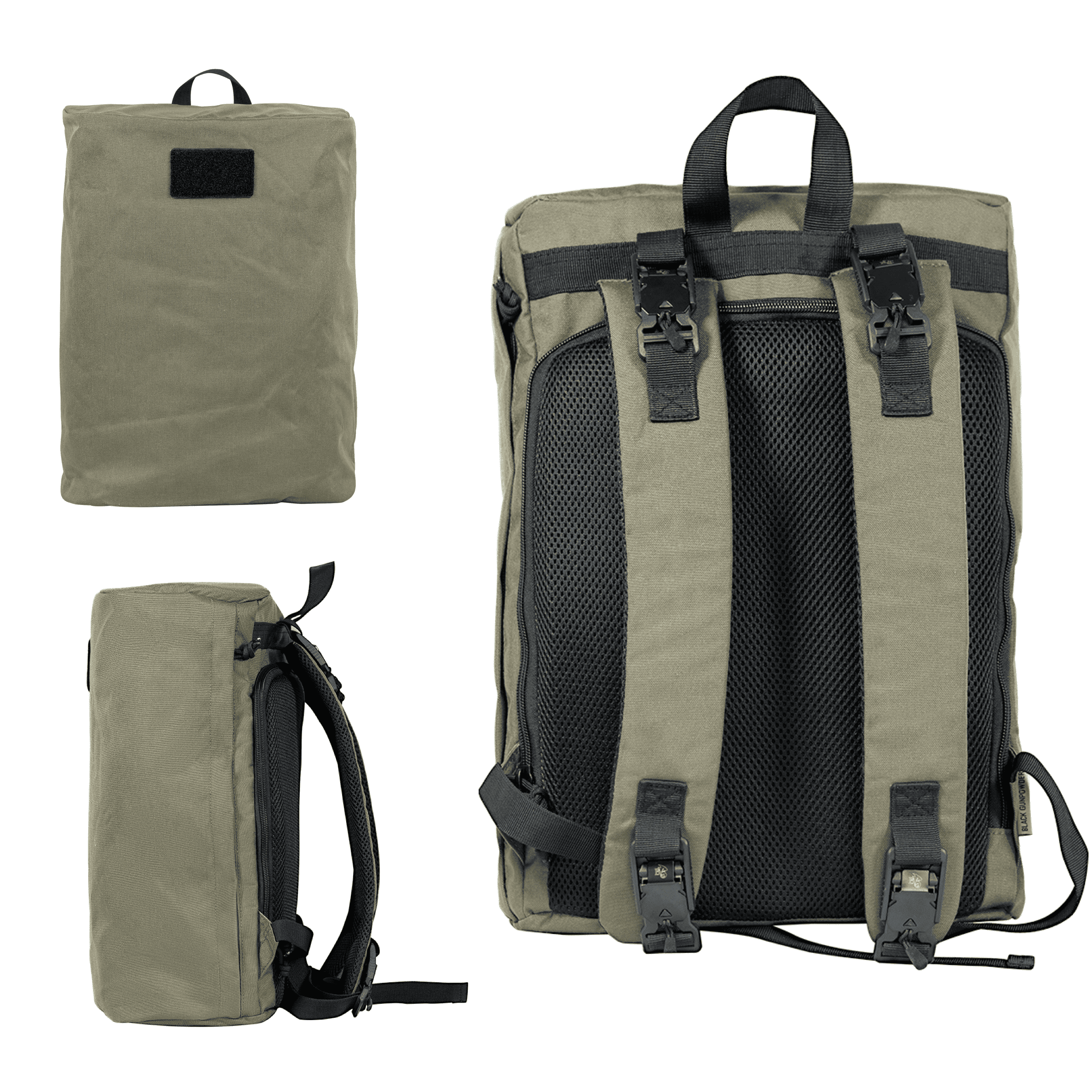 Black Gunpowder Travel Commuter Backpack Waterproof and Durable Fits 1 ...